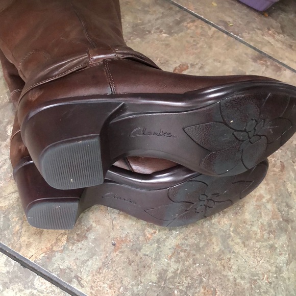 Clarks | Shoes | Beautiful Brown Leather Clark Boots By Clarks | Poshmark